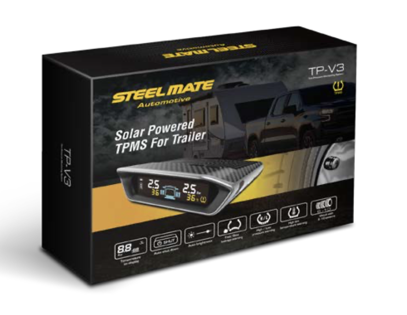 Steelmate DIY TP-V3 | 6 Wheel External TPMS for 4-wheel Vehicle/+Trail ...